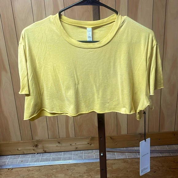 ALO Yoga | Tops | Alo Yoga Washed Cropped Tee | Poshmark